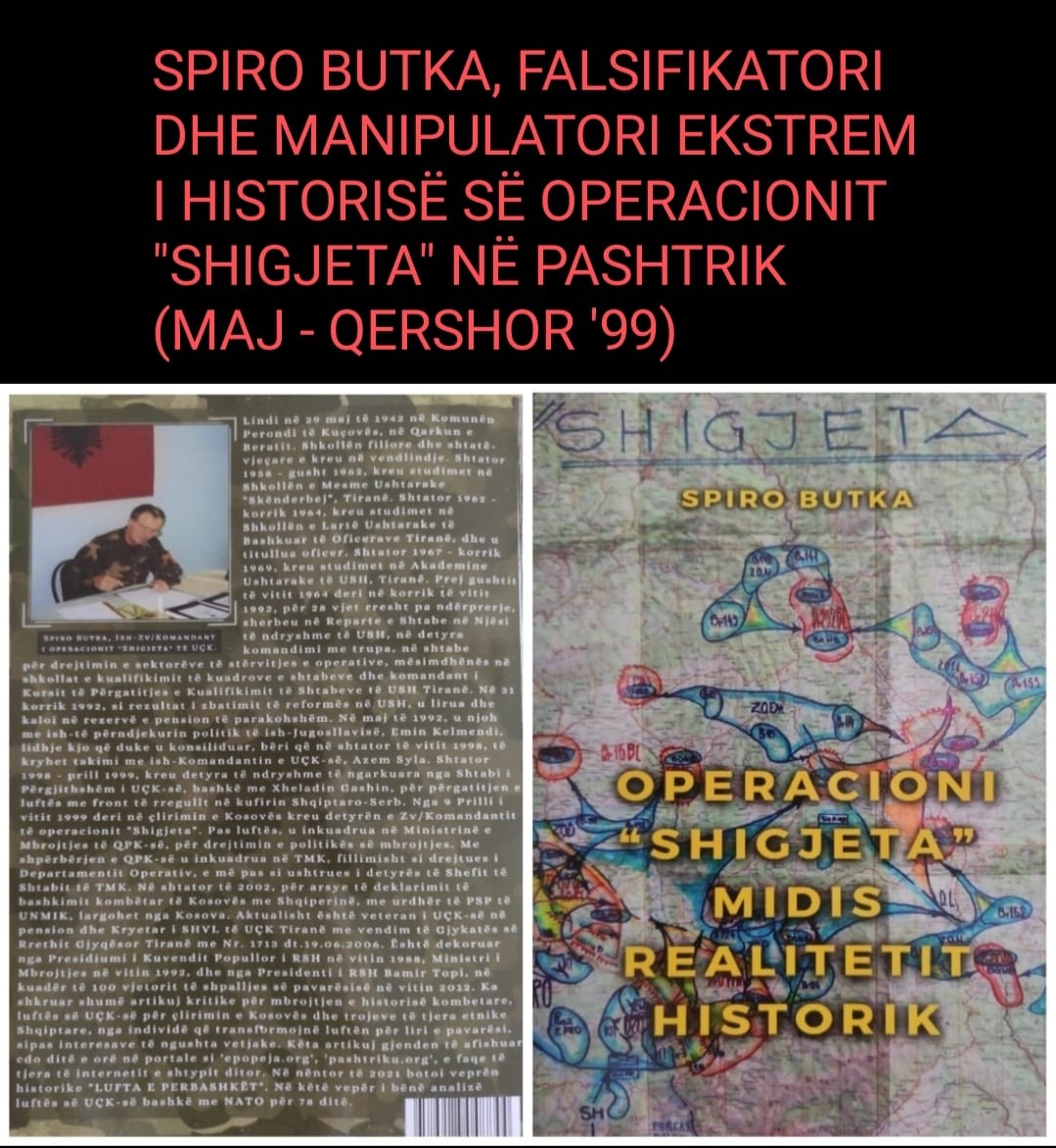 SPIRO BUTKA DHE RUZHDI SARAMATI, FALSIFIKATORËT E HISTORISË SË ...